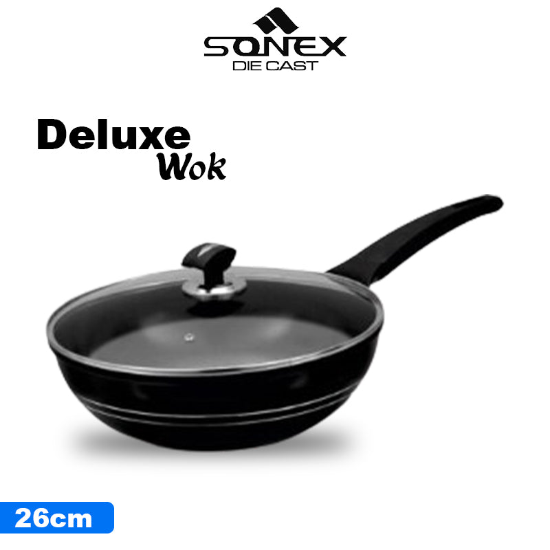 Sonex DELUXE Wok- (26,30cm) PTF Non Stick Coating – shoppingzones